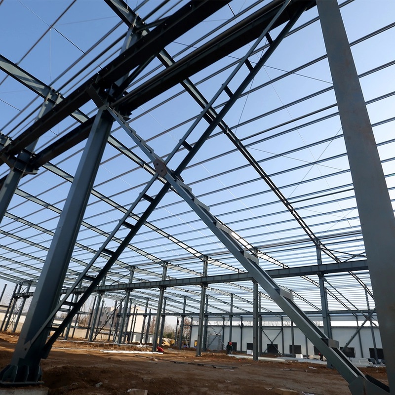 Fabricated Light Type Q235 Q345 Pre Built Metal Buildings Prefabricated ...