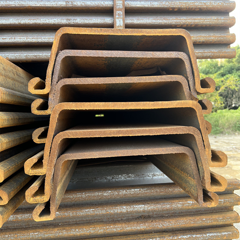 AiSi Hot Rolled U Shaped Steel Sheet Piling Strong Carrying Capacity ...